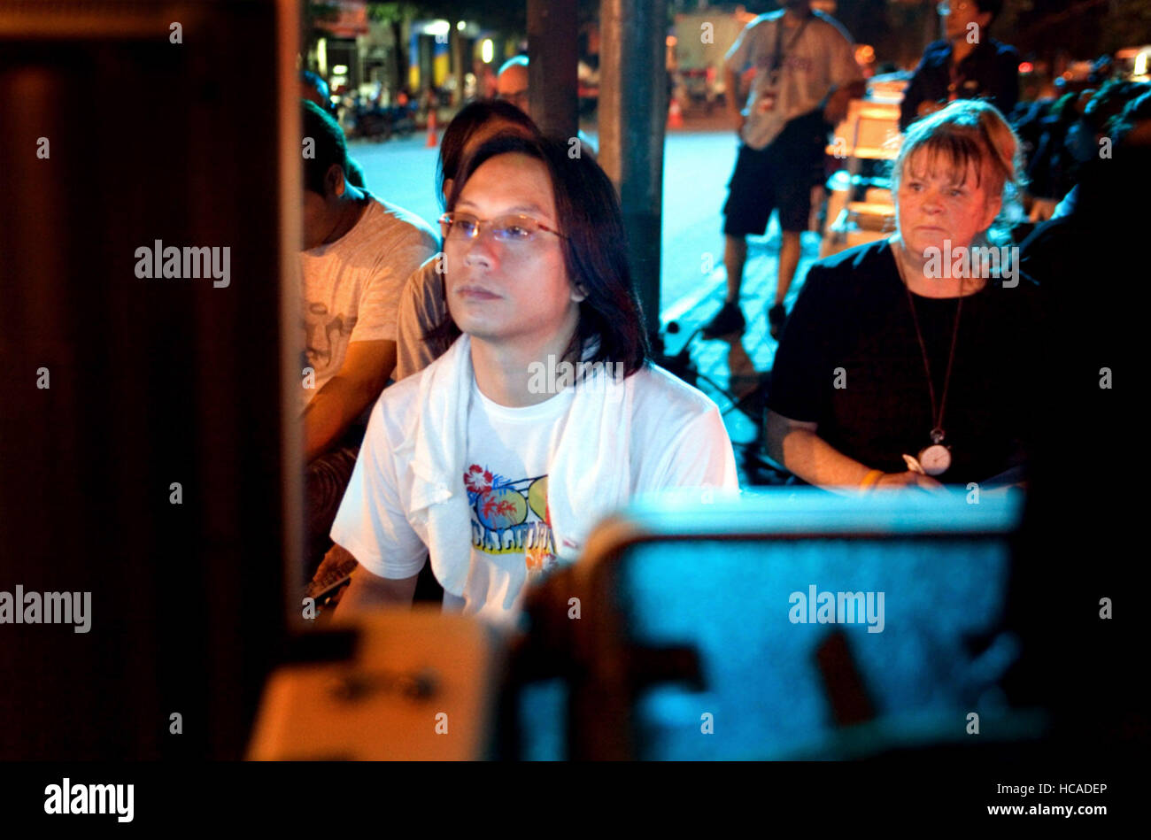 BANGKOK DANGEROUS, foreground; co-director Danny Pang, on set, 2008 ...