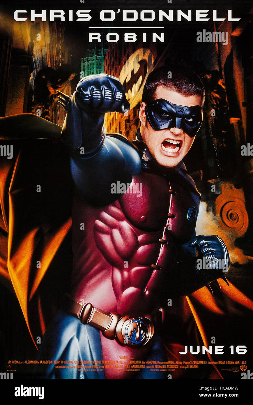 BATMAN FOREVER, US advance poster art, Chris O'Donnell, 1995. ©Warner ...