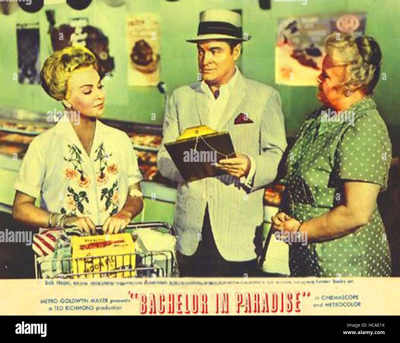BACHELOR IN PARADISE, from left: Lana Turner, Bob Hope, Reta Shaw, 1961 ...