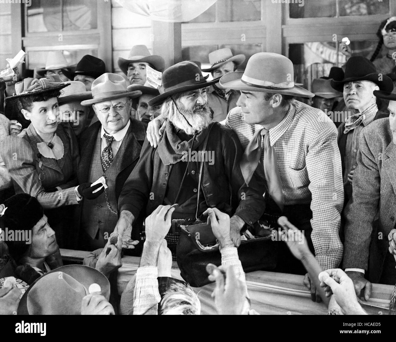 BADMAN'S TERRITORY, from left: Virginia Sale, Harry Holman, Gabby Gayes ...