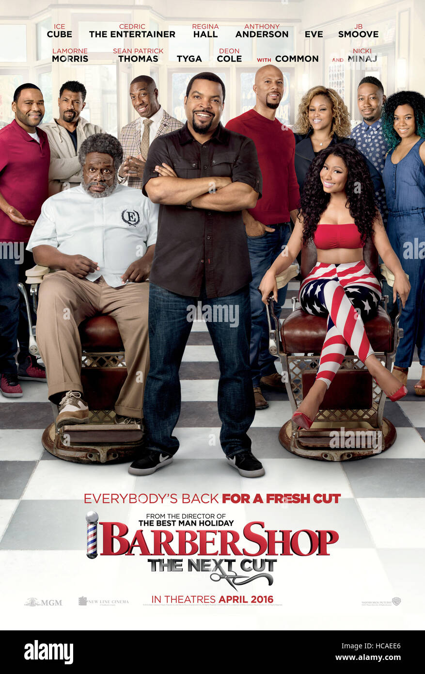 BARBERSHOP: THE NEXT CUT, US poster art, from left: Anthony Anderson ...