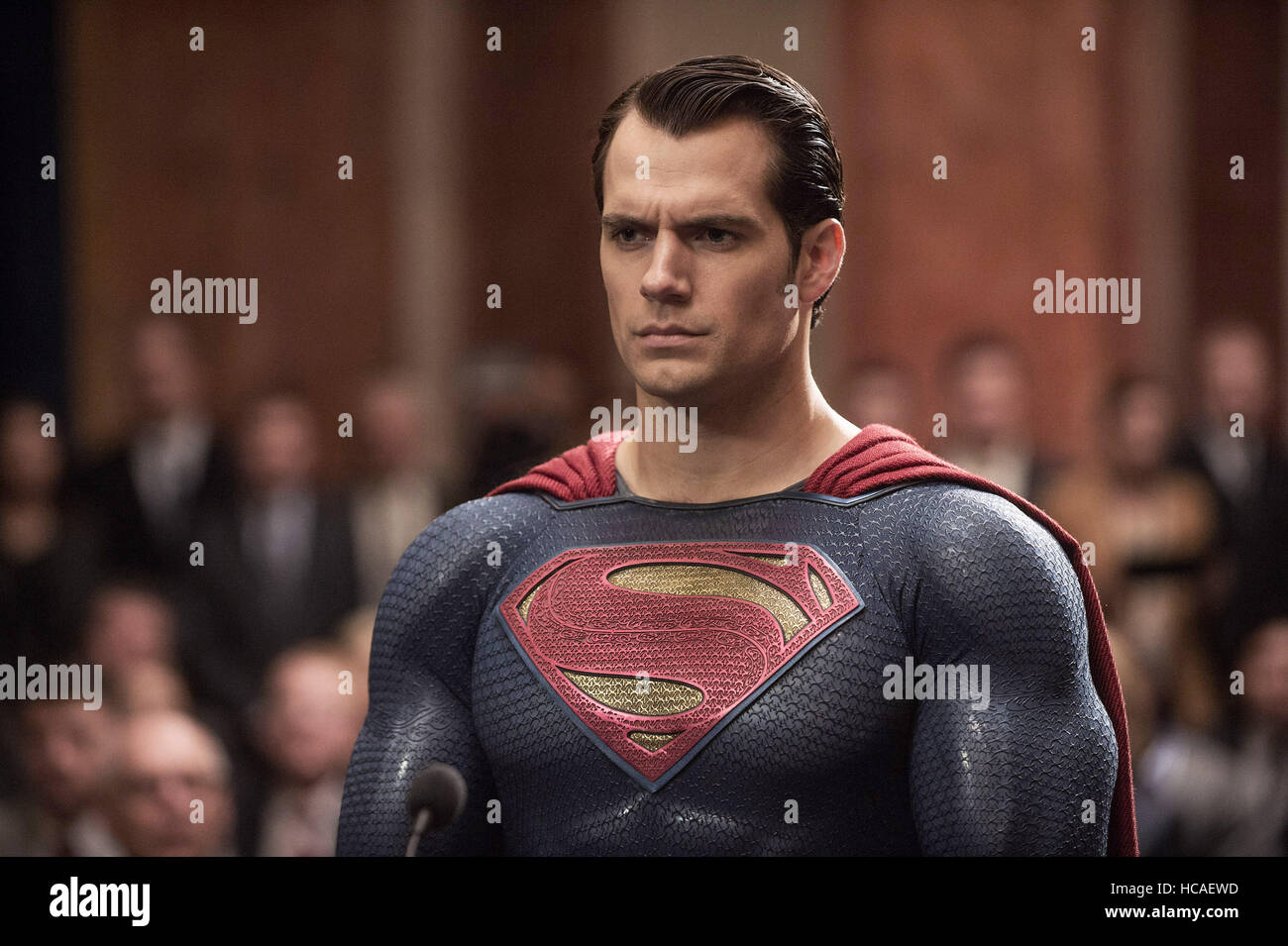 BATMAN V SUPERMAN: DAWN OF JUSTICE, Henry Cavill as Superman, 2016. ph ...