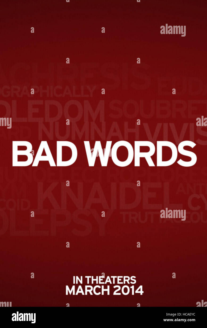 BAD WORDS, US advance poster art, 2013. ©Focus Features/courtesy ...