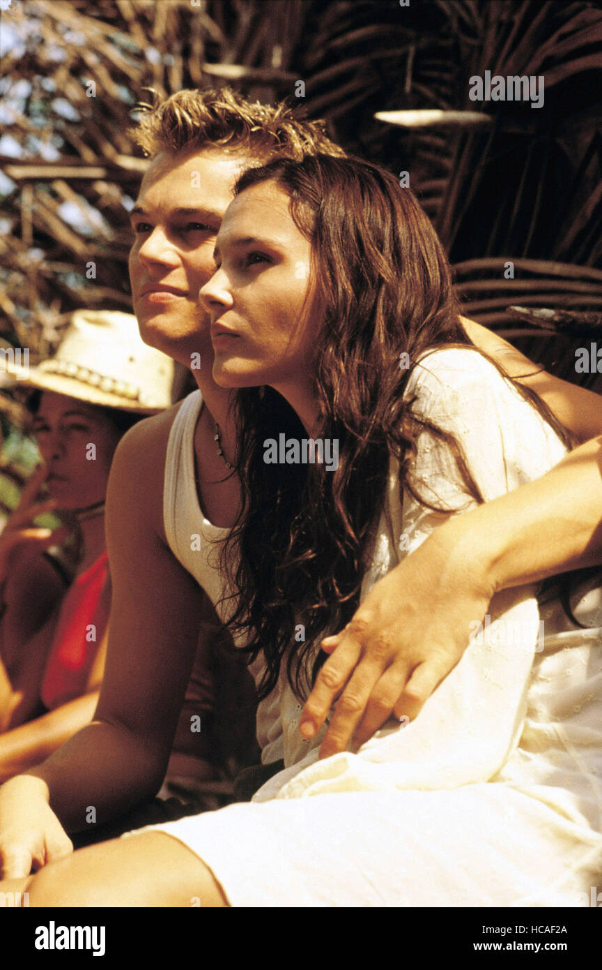 The Beach Foreground From Left Leonardo Dicaprio Virginie Ledoyen