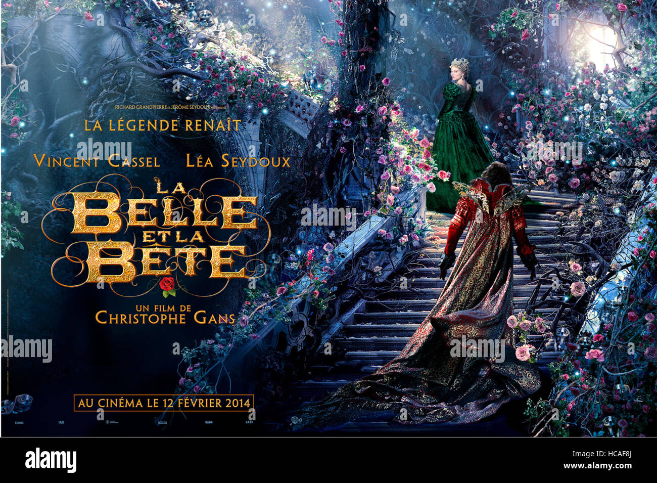 BEAUTY AND THE BEAST, (aka LA BELLE ET LA BETE), French poster art, Lea ...