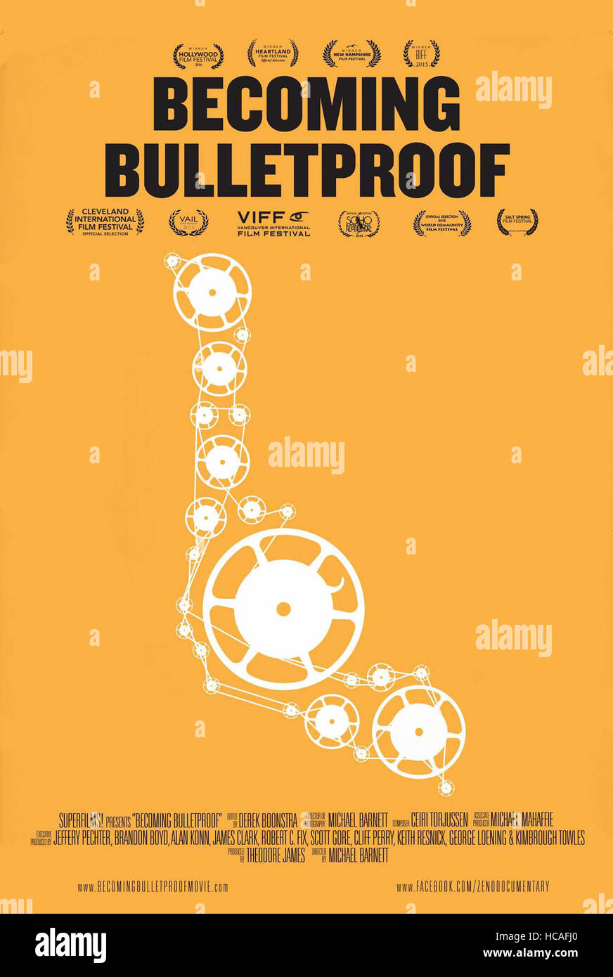 BECOMING BULLETPROOF, poster, 2014 Stock Photo - Alamy