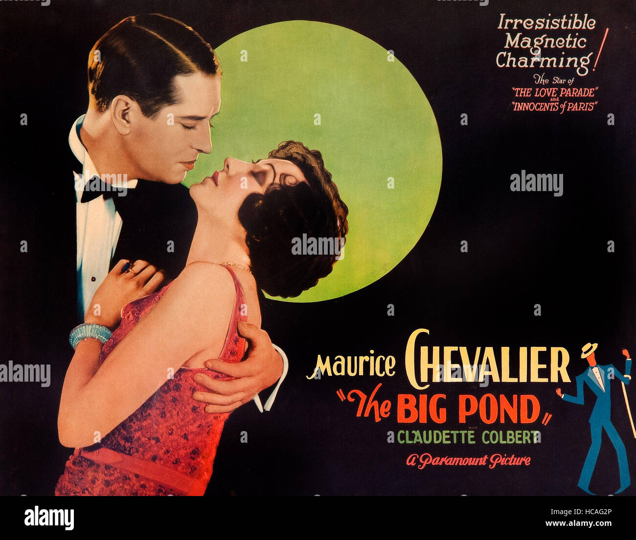 THE BIG POND, l-r: Maurice Chevalier, Claudette Colbert on title card, 1930 Stock Photo - Alamy