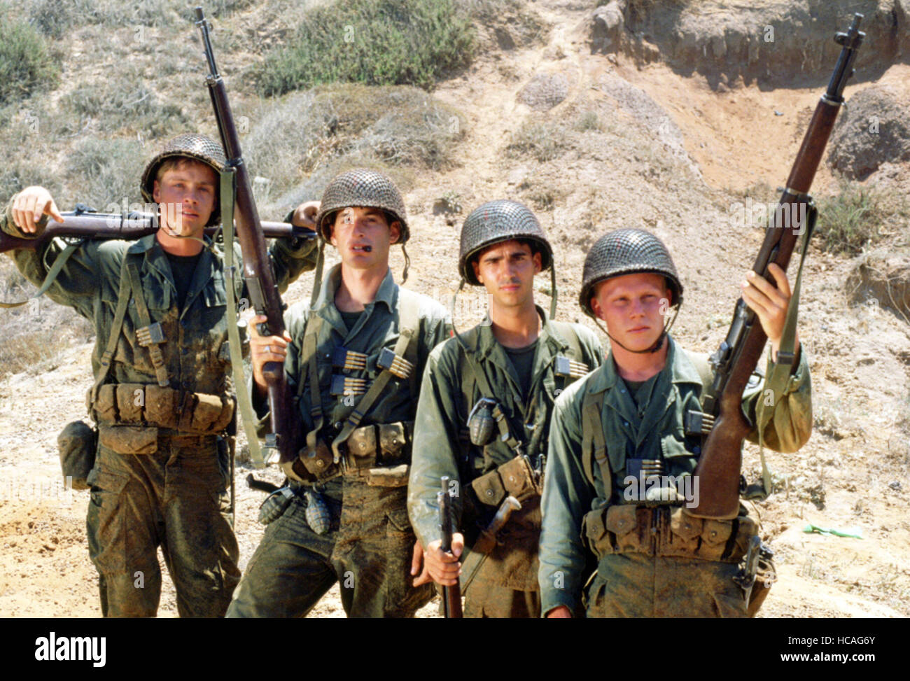 THE BIG RED ONE, from left: Mark Hamill, Robert Carradine, Bobby Di ...