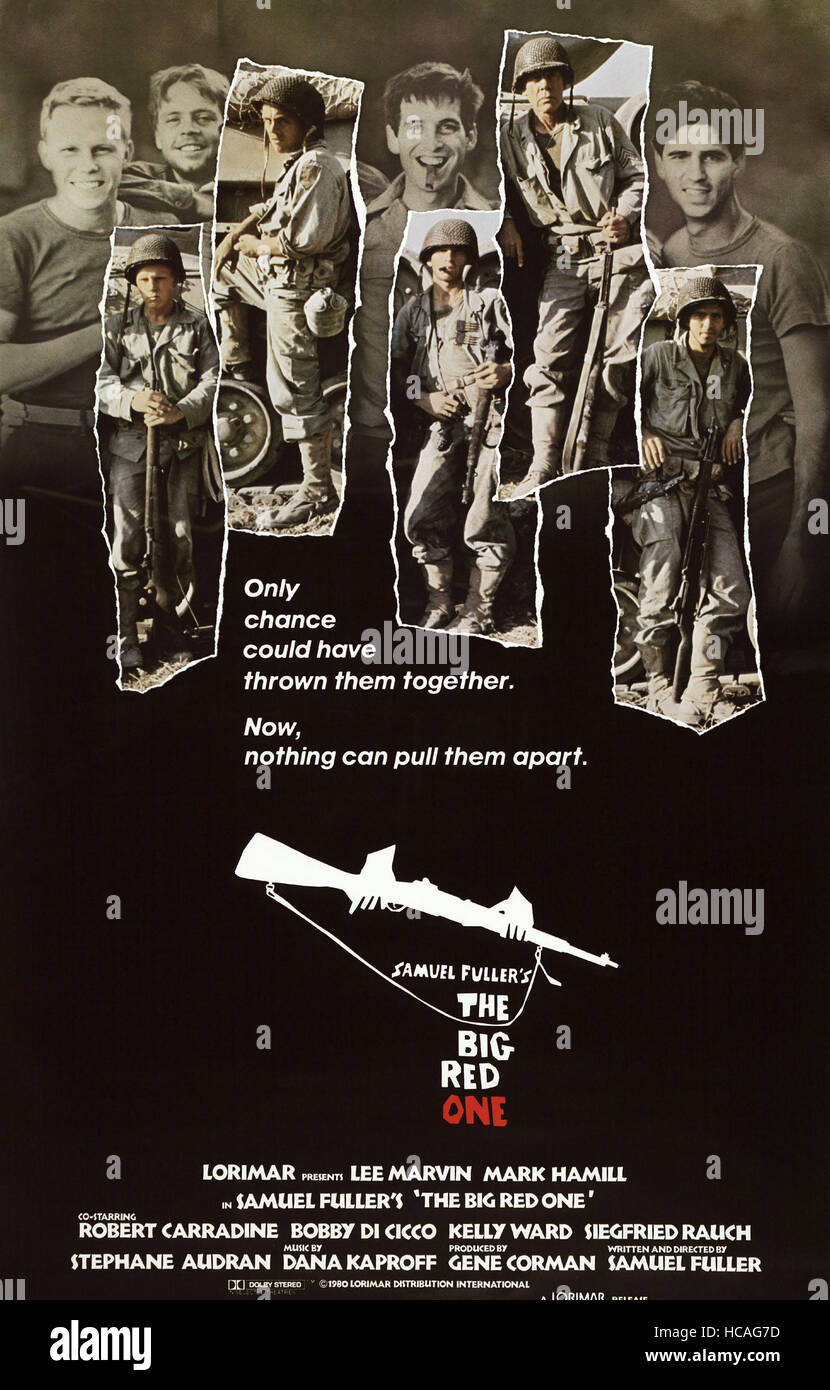 THE BIG RED ONE, from left: Kelly Ward, Mark Hamill, Robert Carradine ...