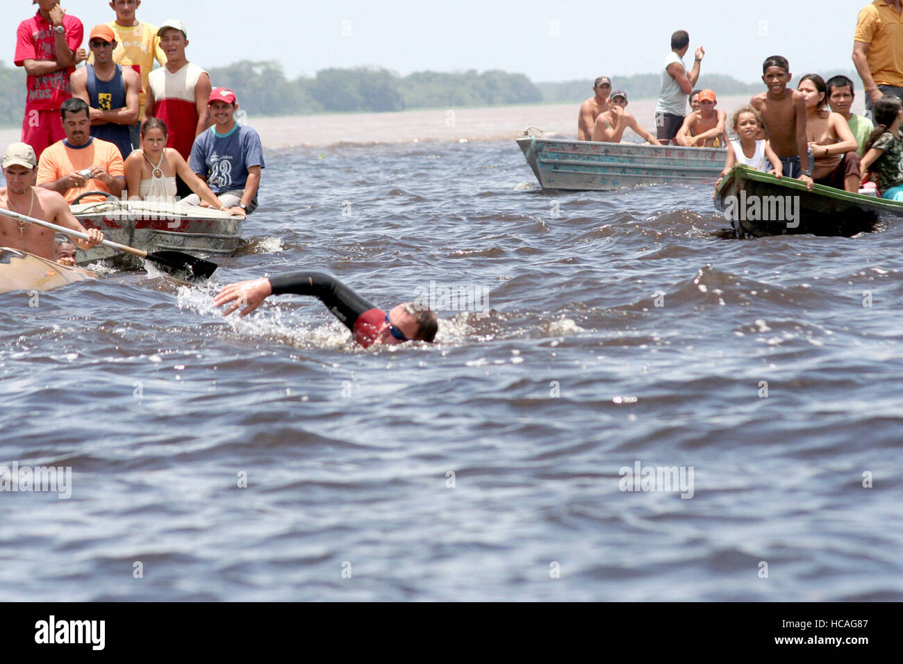 BIG RIVER MAN, Martin Strel (center), 2009 Stock Photo - Alamy