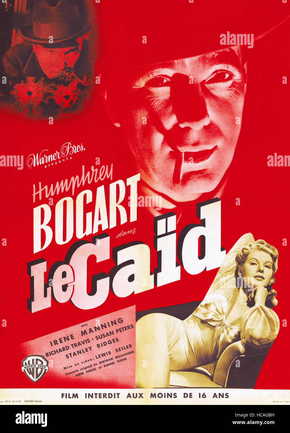 THE BIG SHOT, (aka LE CAID), top: Humphrey Bogart, bottom: Irene ...