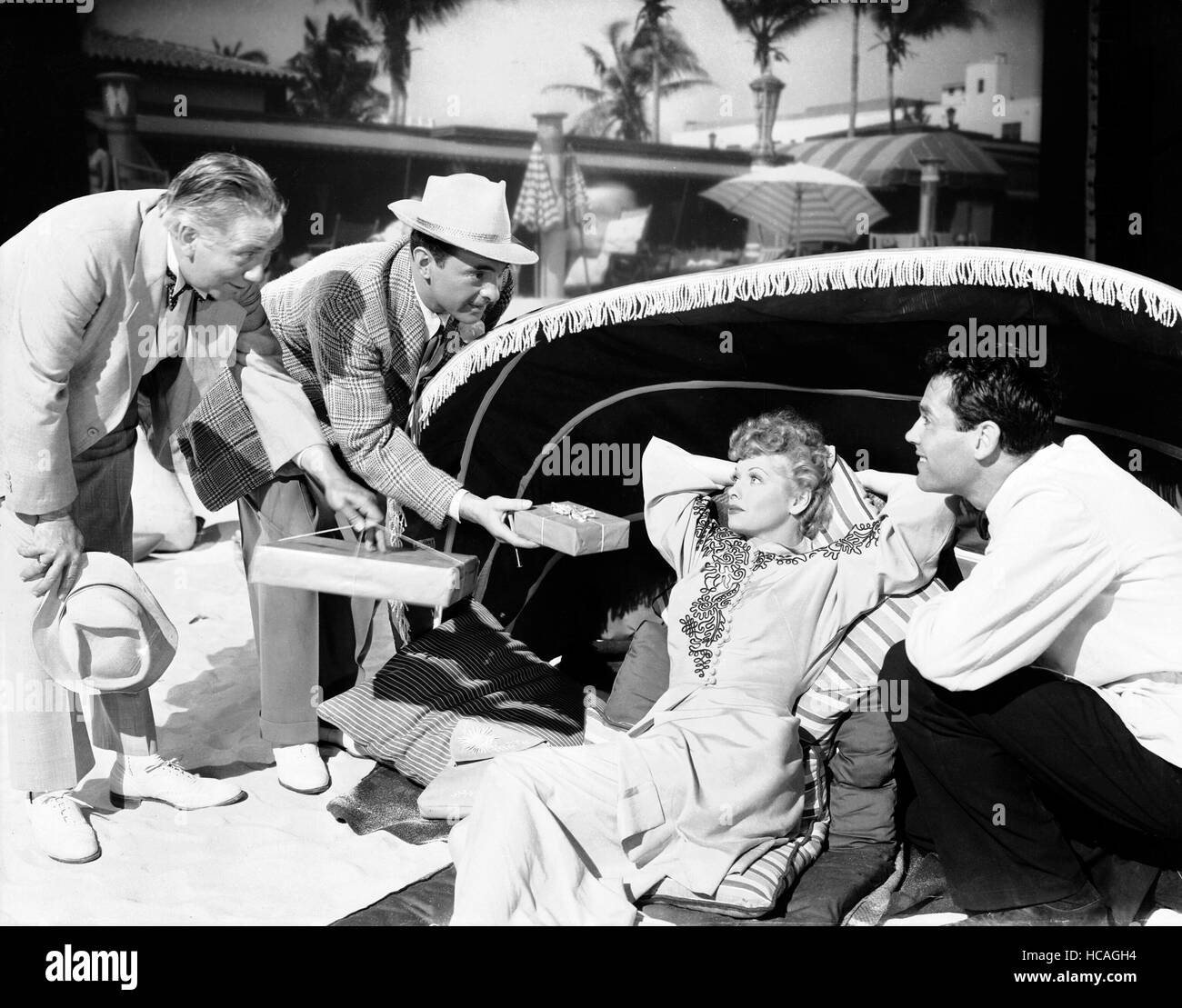 THE BIG STREET, Ray Collins, Sam Levene, Lucille Ball, Henry Fonda ...