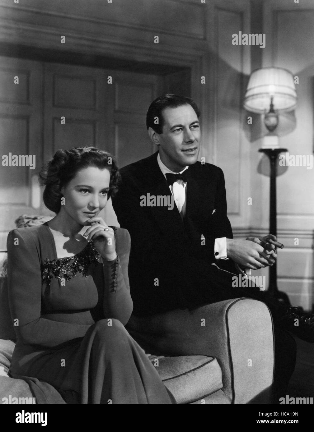 BLITHE SPIRIT, from left: Constance Cummings, Rex Harrison, 1945 Stock ...