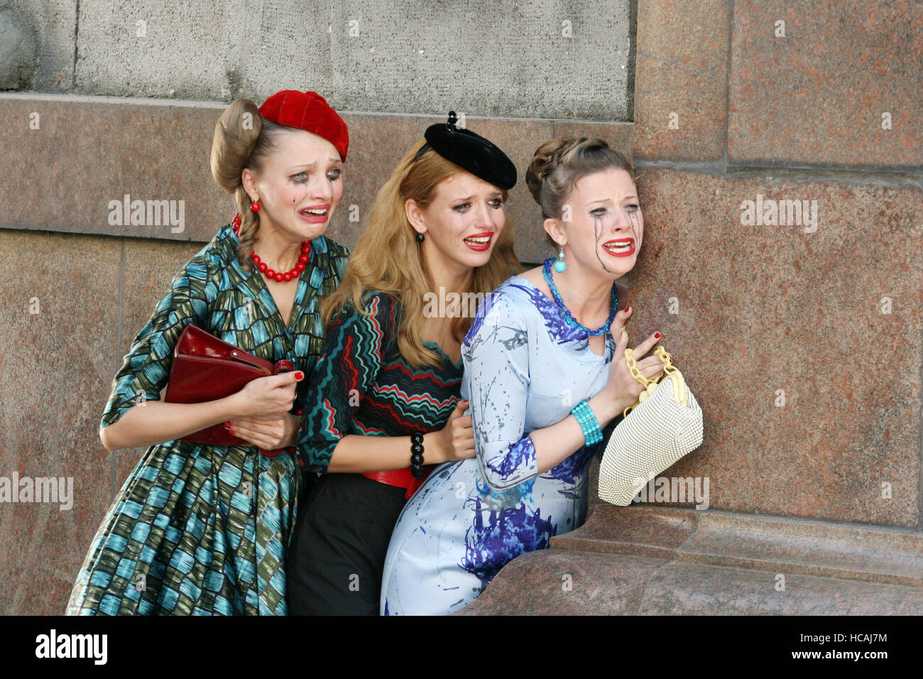 HIPSTERS, (aka STILYAGI, aka BOOGIE BONES), Ekaterina Vilkova (left ...