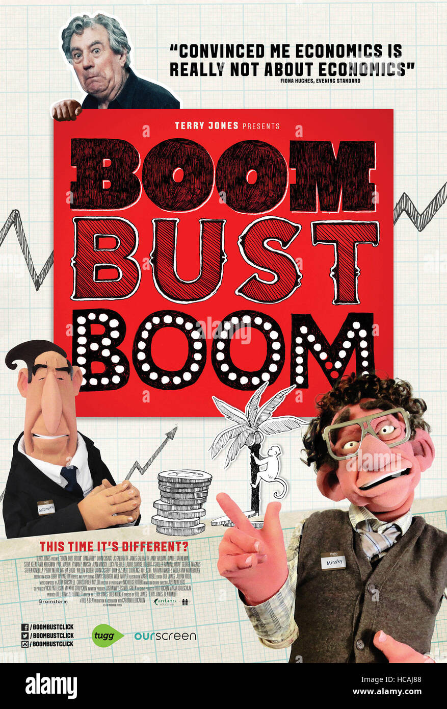 BOOM BUST BOOM, poster, Terry Jones, 2016 Stock Photo - Alamy