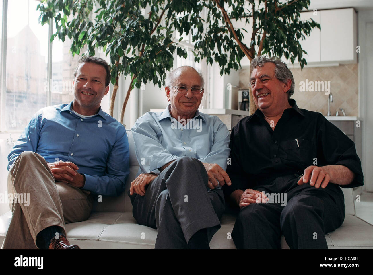 BOOM BUST BOOM, from left: writer Theo Kocken, psychologist Daniel Kahneman, Terry Jones, 2016 ...