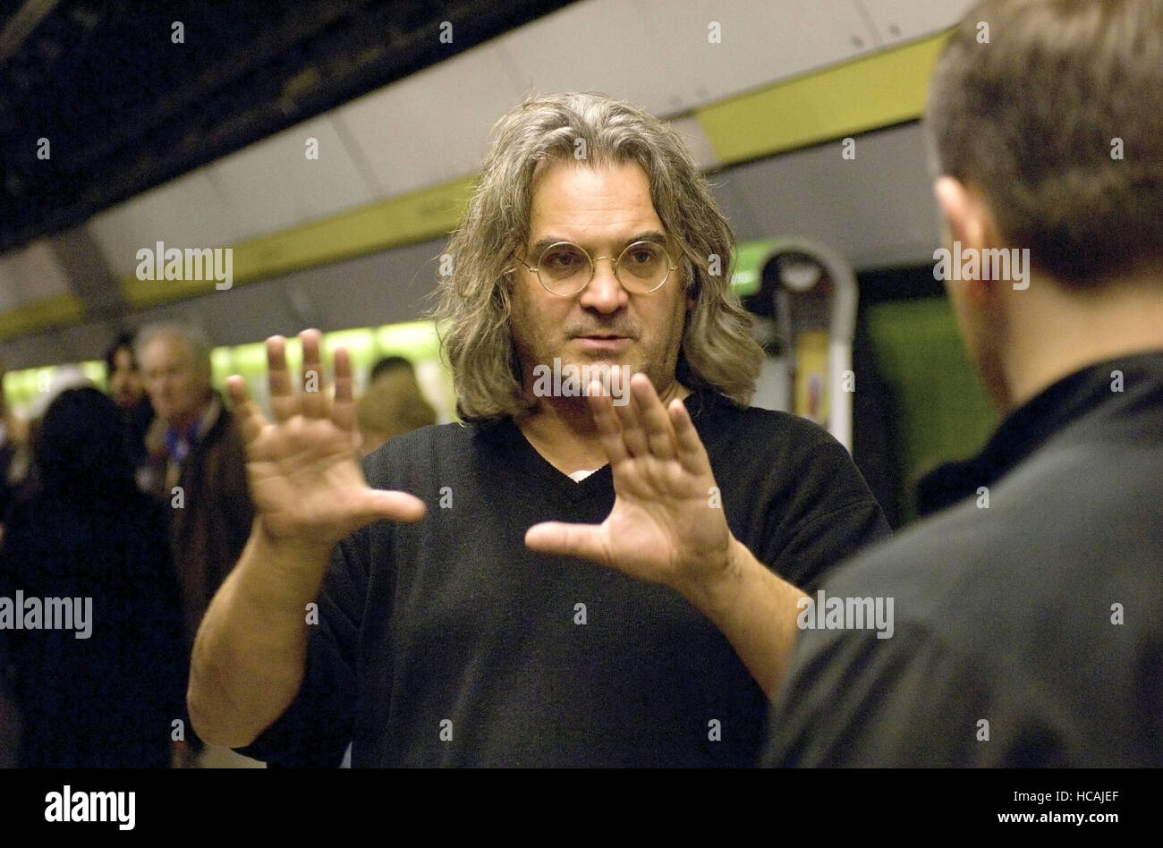 THE BOURNE ULTIMATUM, director Paul Greengrass, Matt Damon, on set ...
