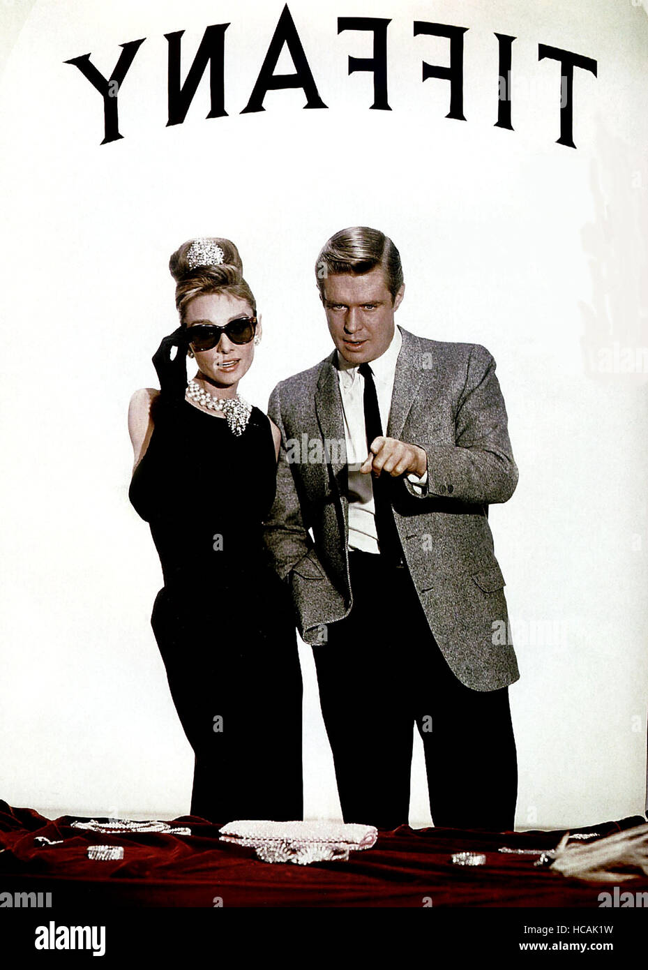 BREAKFAST AT TIFFANY'S, Audrey Hepburn, George Peppard, 1961 Stock ...