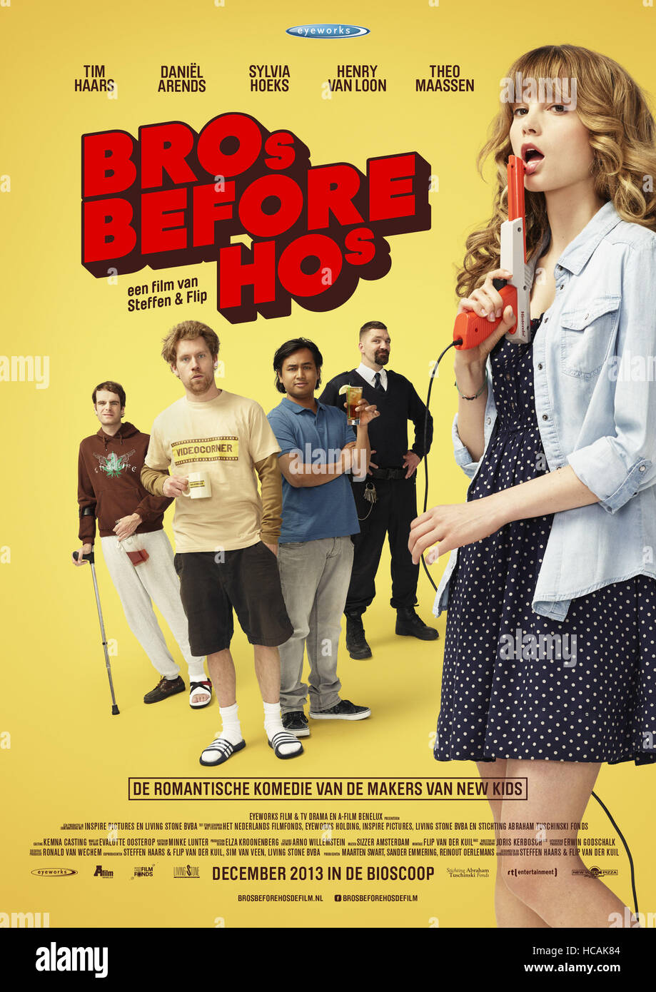 BROS BEFORE HOS, poster art, from left: Henry Van Loon, Tim Haars ...
