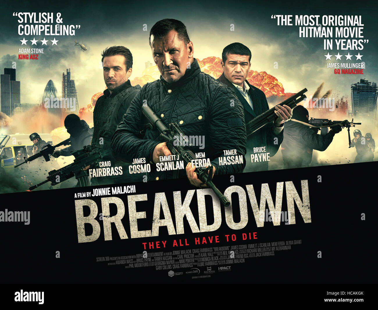 BREAKDOWN, British poster, from left: Emmett J Scanlan, Craig Fairbrass ...