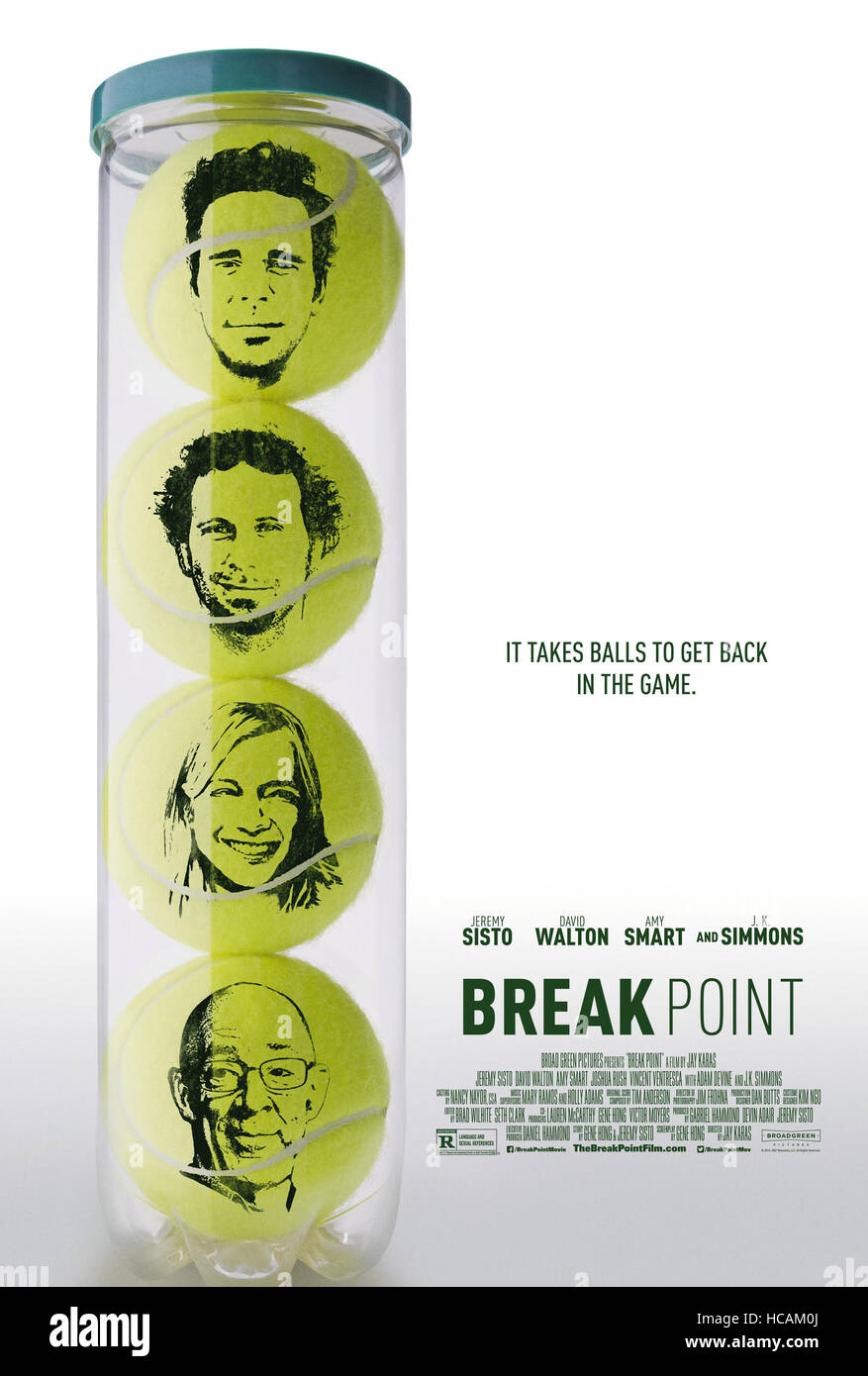 BREAK POINT, poster, from top: David Walton, Jeremy Sisto, Amy Smart, J ...