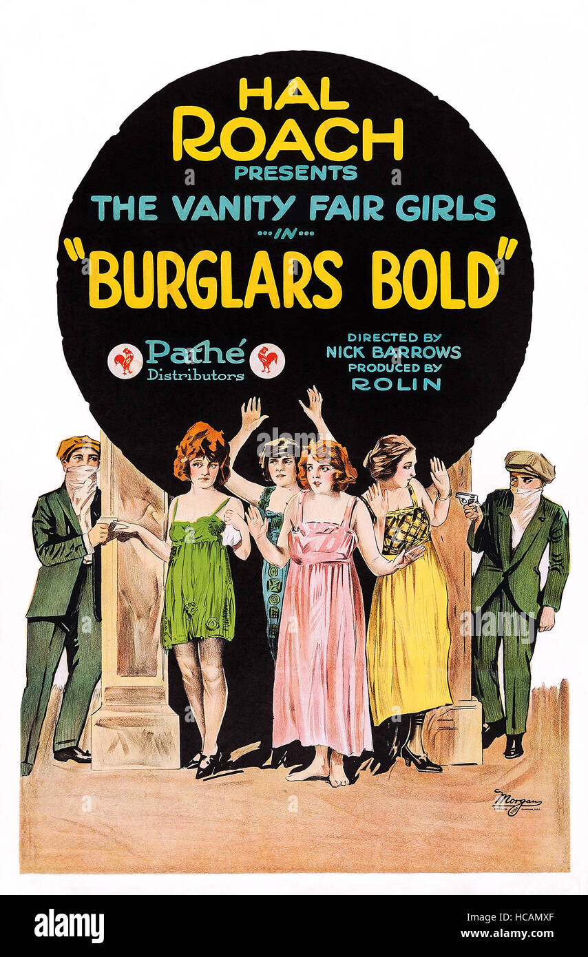 THE BURGLARS BOLD, US poster art, 1921 Stock Photo - Alamy