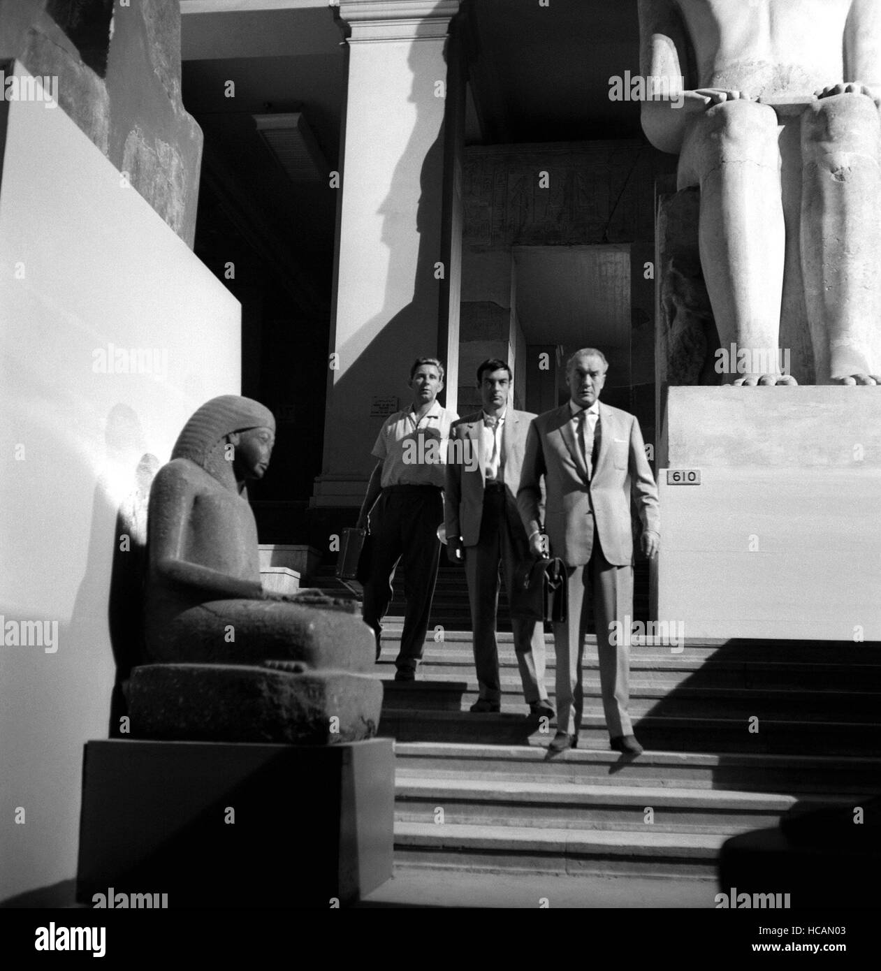 CAIRO, from left: John Meillon, Richard Johnson, George Sanders, 1963 ...