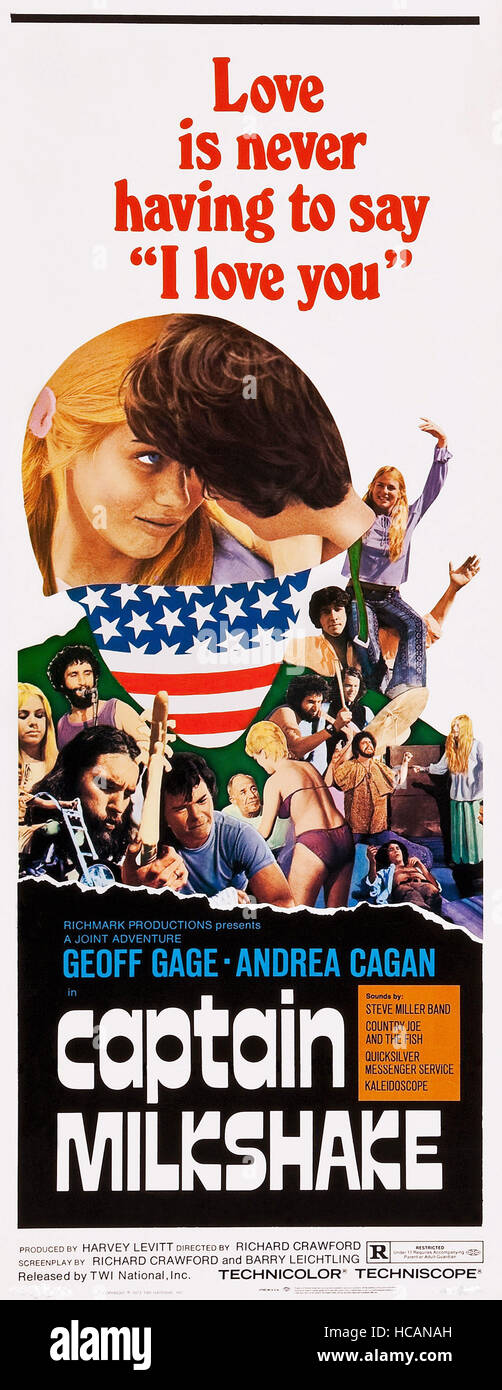 CAPTAIN MILKSHAKE, US poster art, 1970 Stock Photo - Alamy