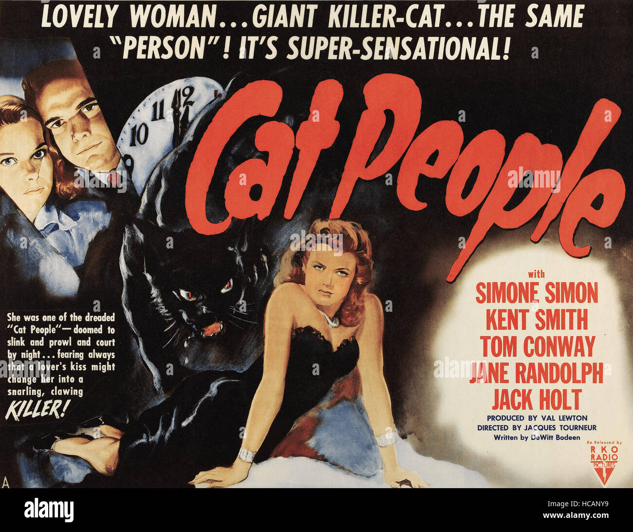 CAT PEOPLE, from left: Jane Randolph, Kent Smith, Simone Simon, 1942 ...