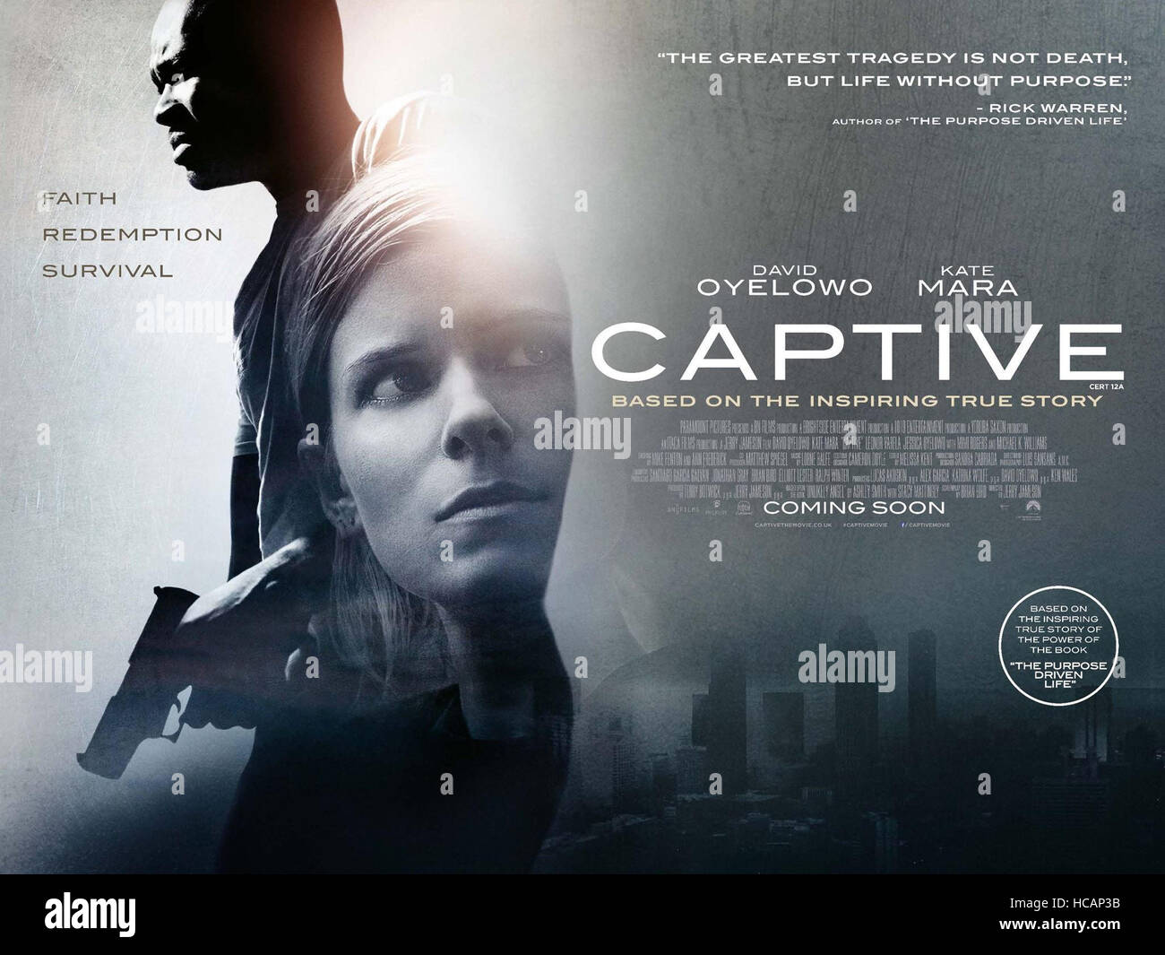 CAPTIVE, British poster, l-r: David Oyelowo, Kate Mara, 2015 ...