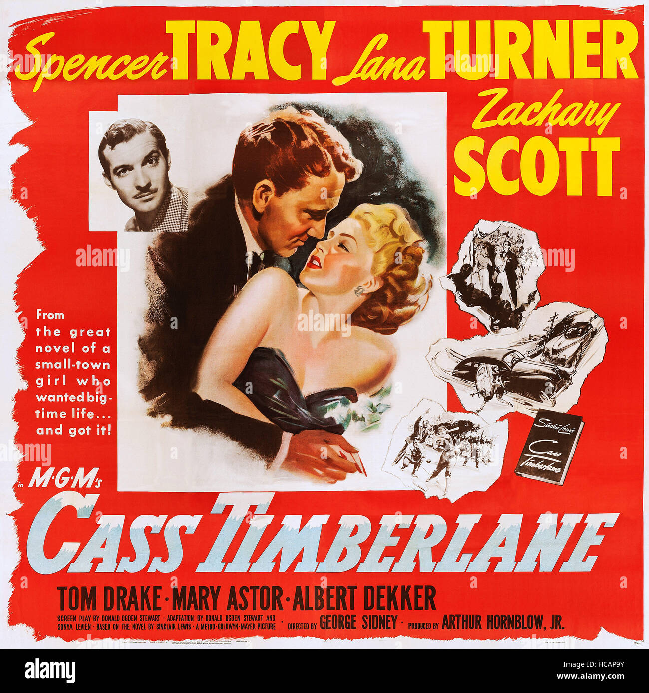 CASS TIMBERLANE, US poster, from left: Zachary Scott, Spencer Tracy ...
