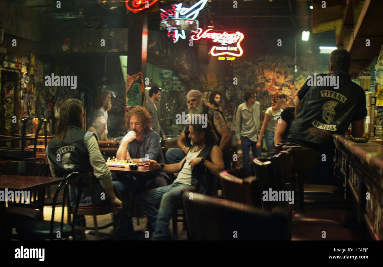 CBGB, Alan Rickman (hand on beard), 2013. /©XLrator Media/Courtesy ...