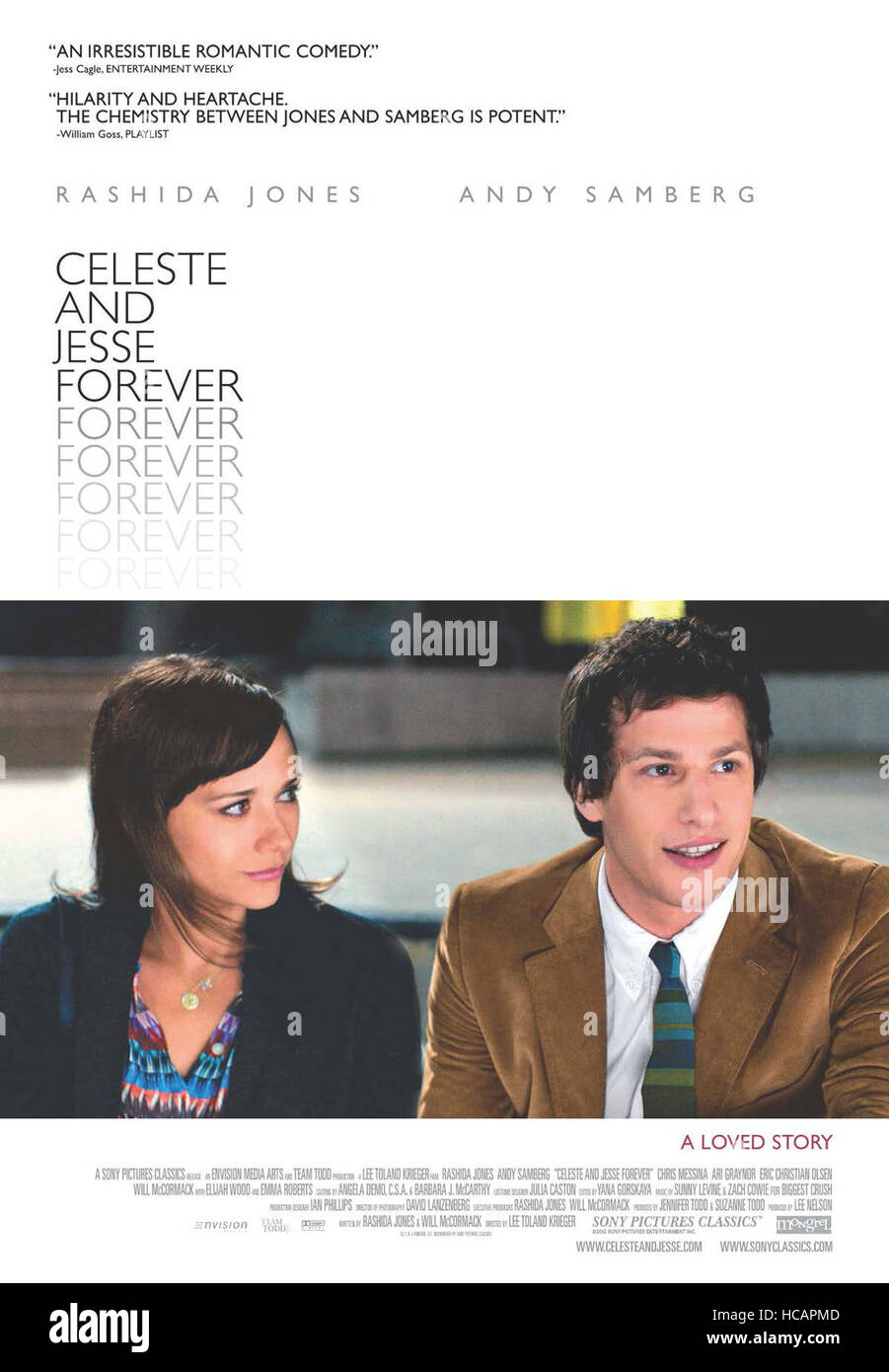 CELESTE AND JESSE FOREVER, Canadian poster art, from left: Rashida ...