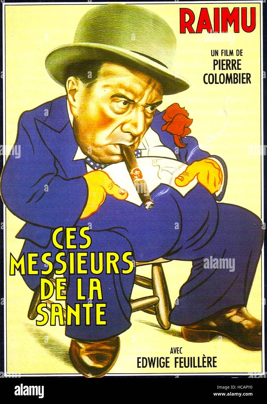 CES MESSIEURS DE LA SANTE, French poster art, Raimu, 1934 Stock Photo ...