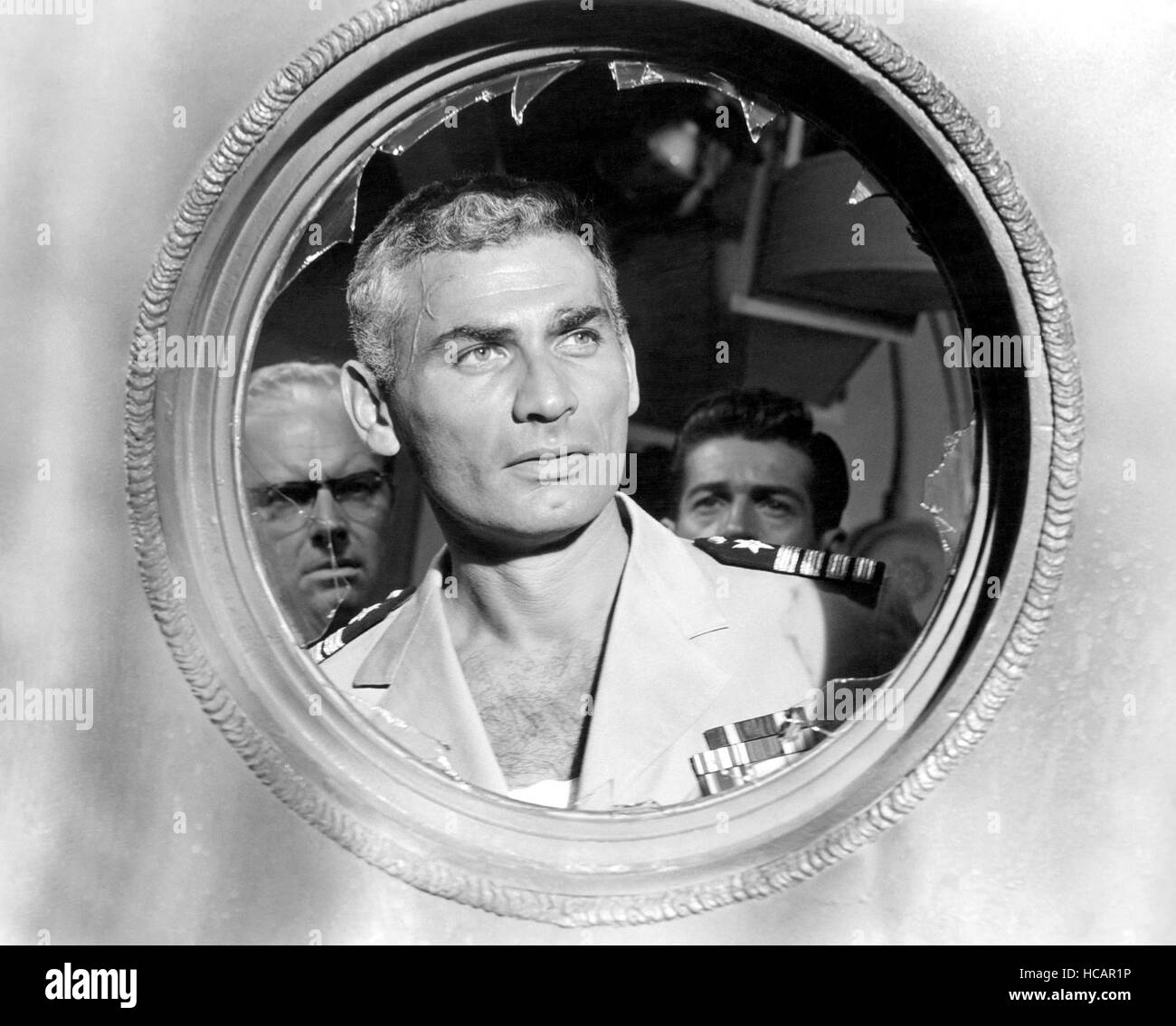 AWAY ALL BOATS, from left: Keith Andes, Jeff Chandler, George Nader ...