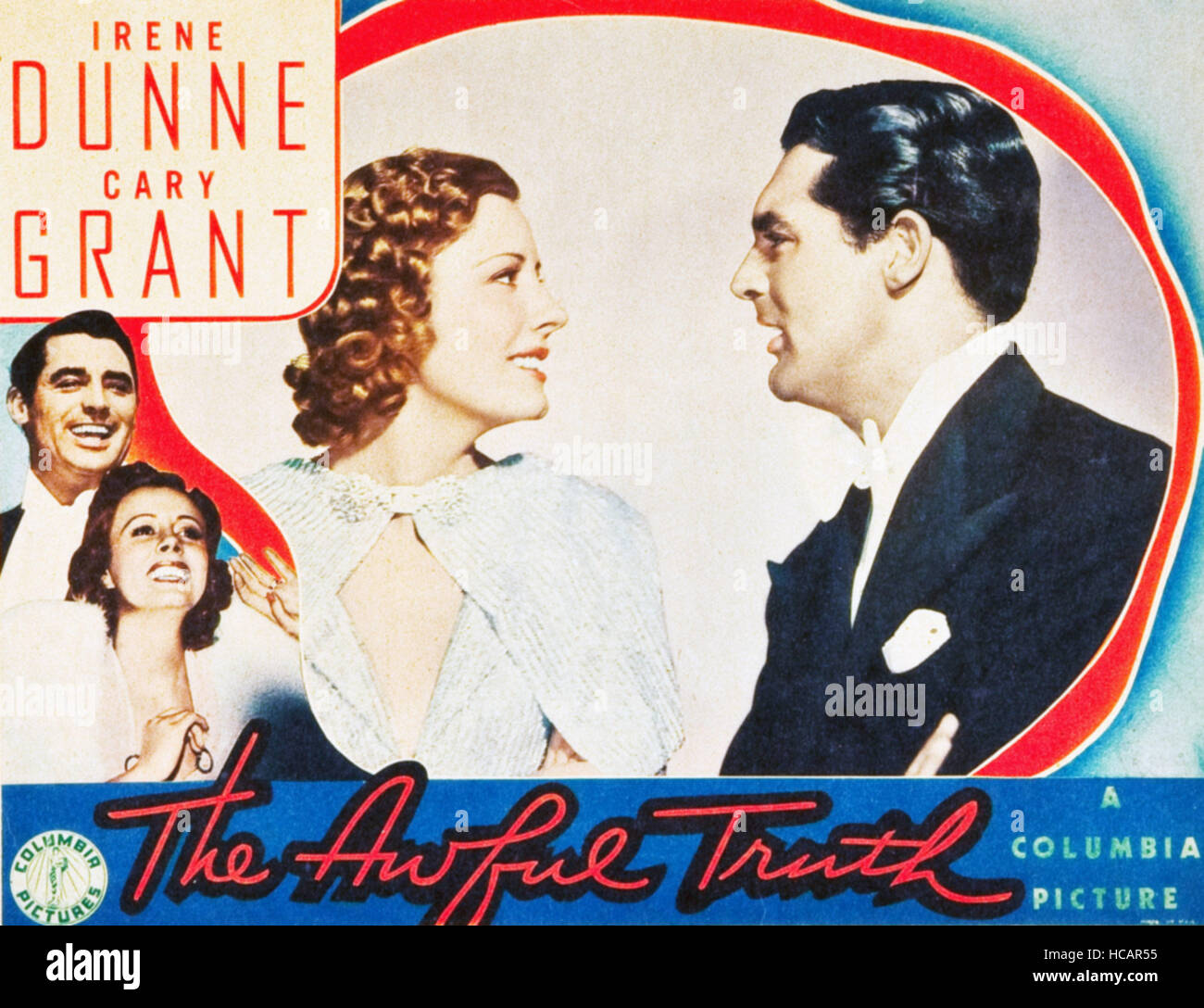 THE AWFUL TRUTH, border l-r: Cary Grant, Irene Dunne, inset l-r: Irene ...