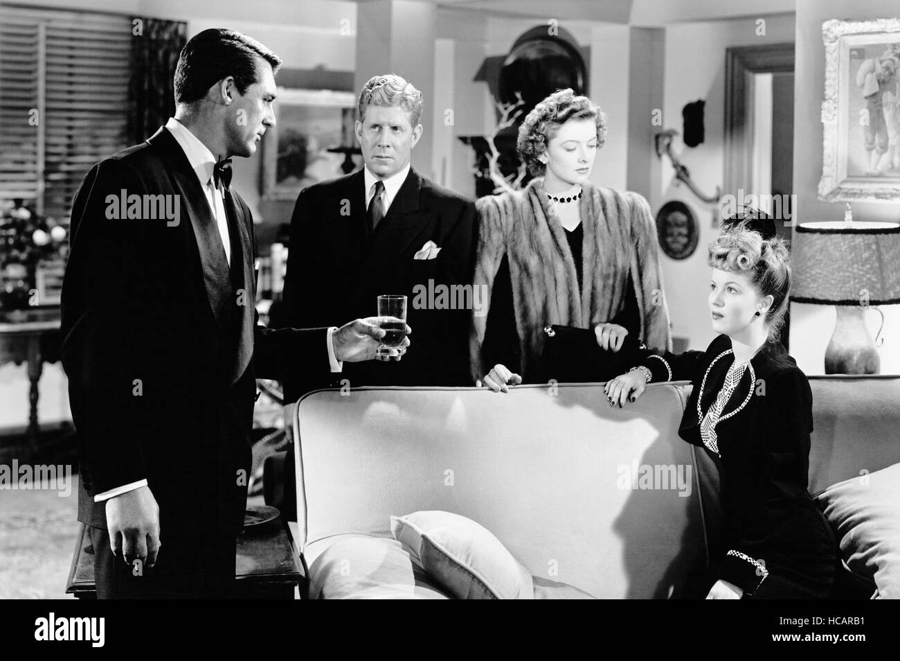THE BACHELOR AND THE BOBBY-SOXER, Cary Grant, Rudy Vallee, Myrna Loy ...