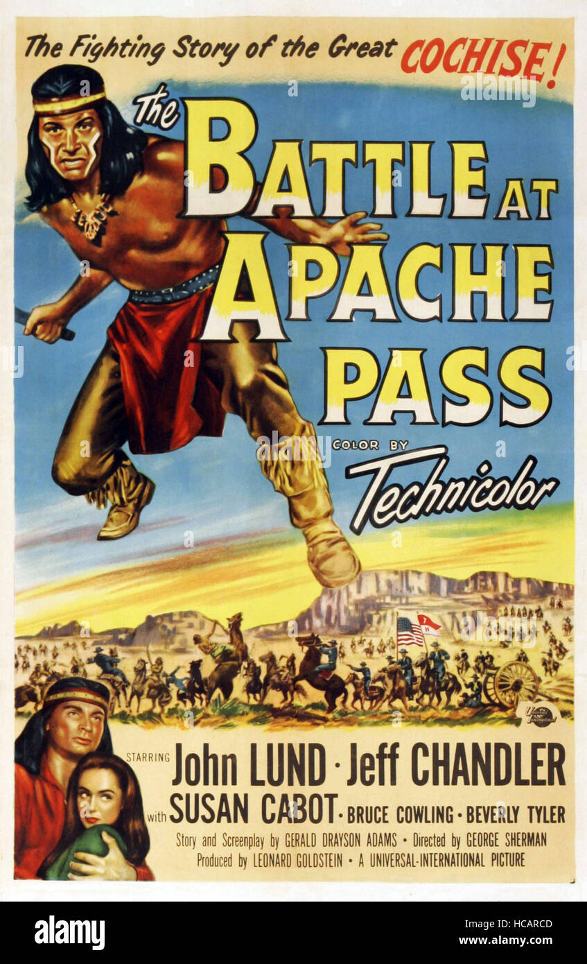 THE BATTLE AT APACHE PASS, Jeff Chandler, Susan Cabot, 1952 Stock Photo ...