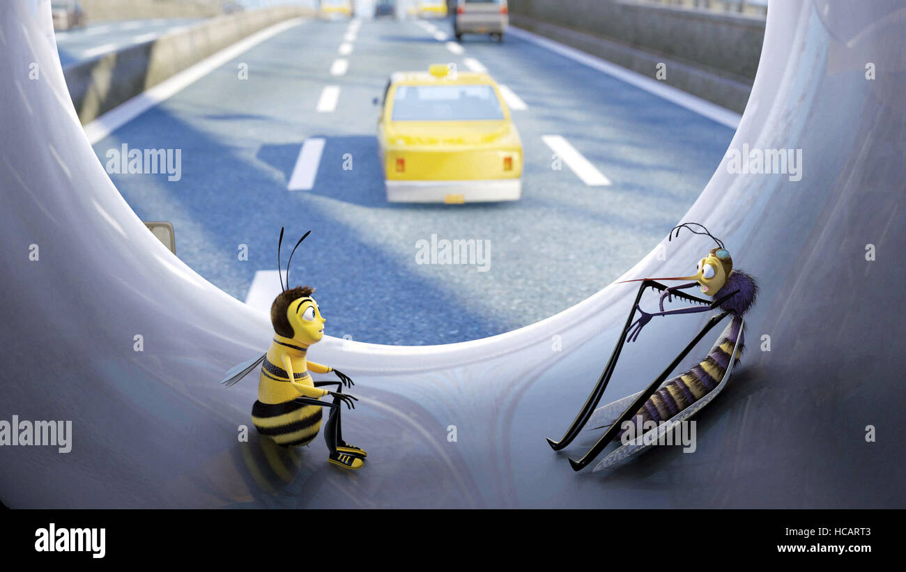 BEE MOVIE, Barry B. Benson (voice: Jerry Seinfeld), Mooseblood the ...