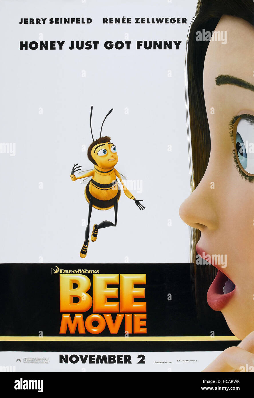 BEE MOVIE, US advance poster art, Barry B. Benson (voice: Jerry ...
