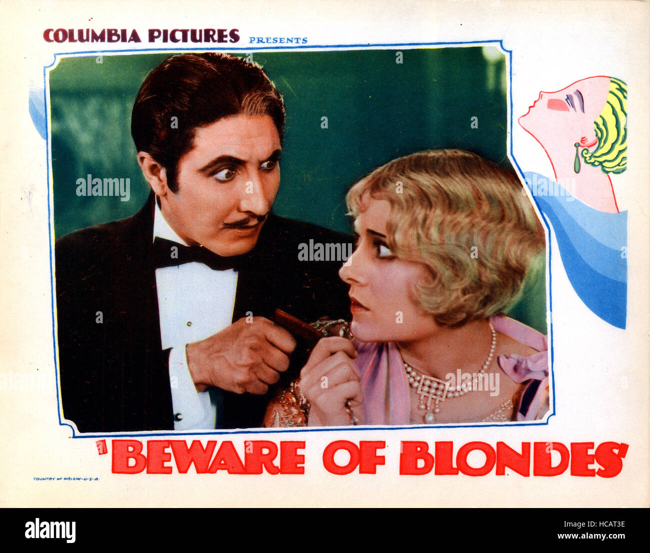 BEWARE OF BLONDES,Roy D'arcy, US poster art, 1928 Stock Photo - Alamy