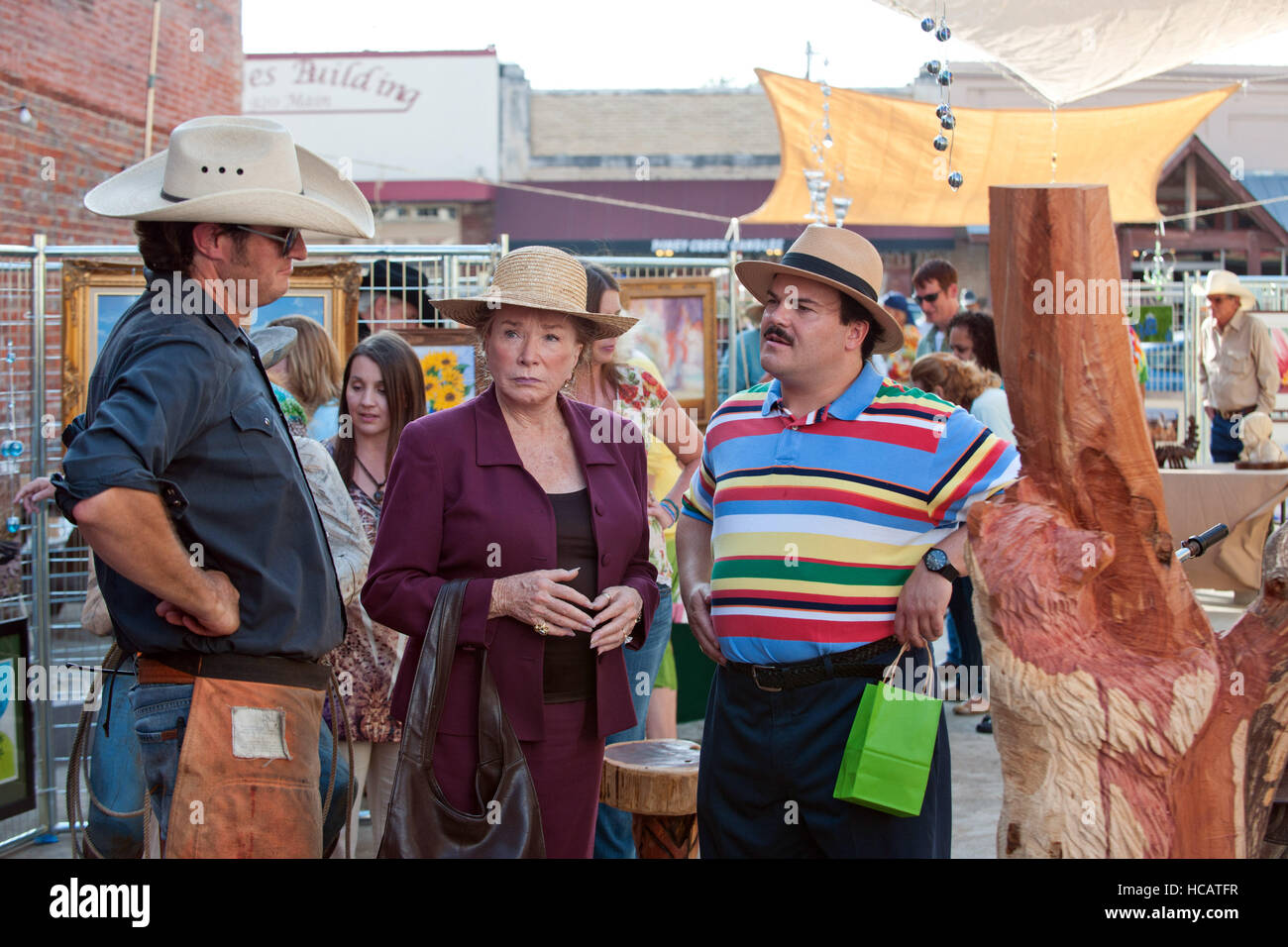 BERNIE, Shirley MacLaine (center), Jack Black (right), 2012. ph: Deana ...