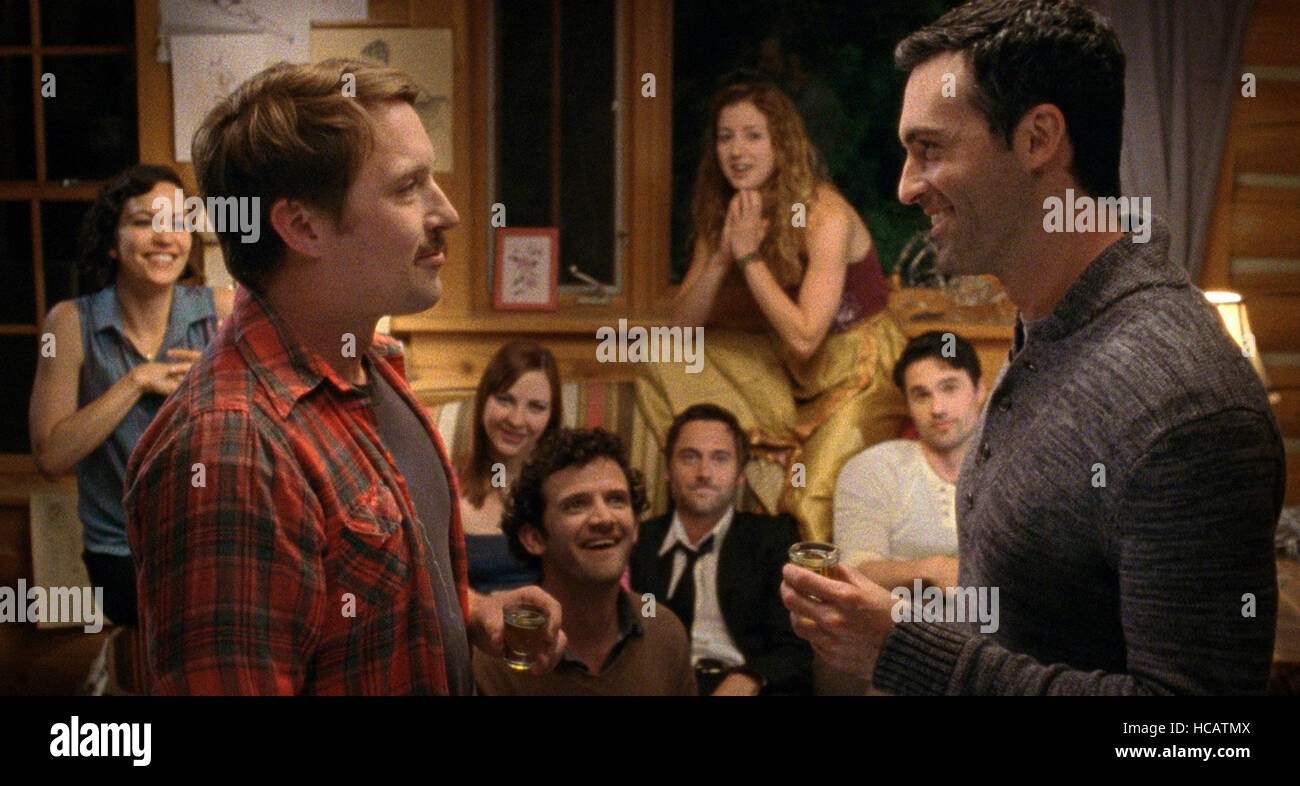 BESIDE STILL WATERS, from left: Britt Lower, Beck Bennett, Erin Darke ...