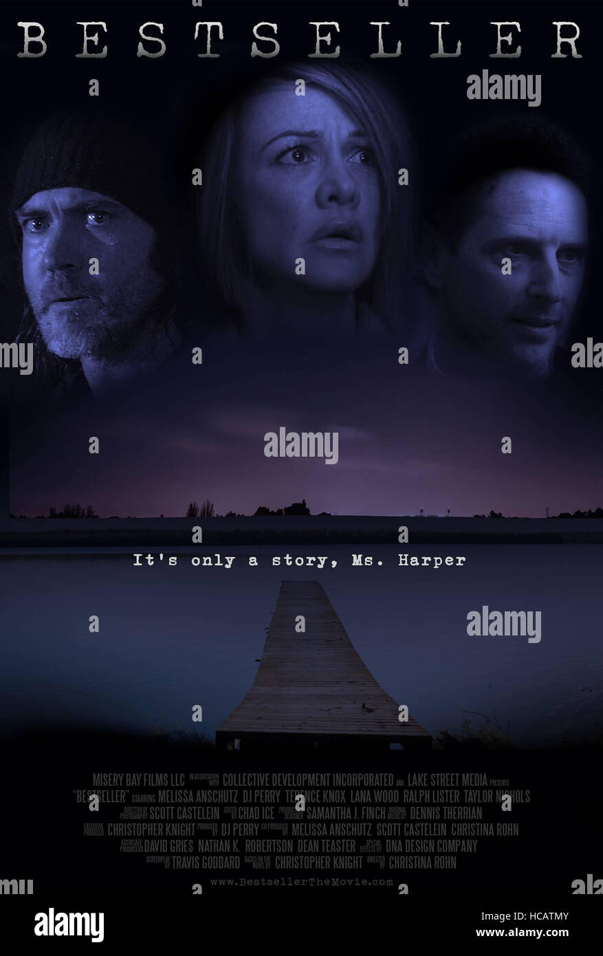 BESTSELLER, poster, from left: DJ Perry, Melissa Anschutz, Ralph Lister ...