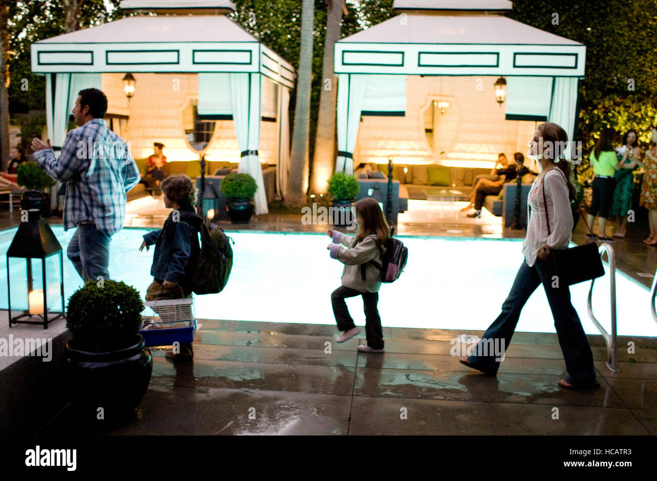 BEDTIME STORIES, from left: Adam Sandler, Jonathan Morgan Heit, Laura ...