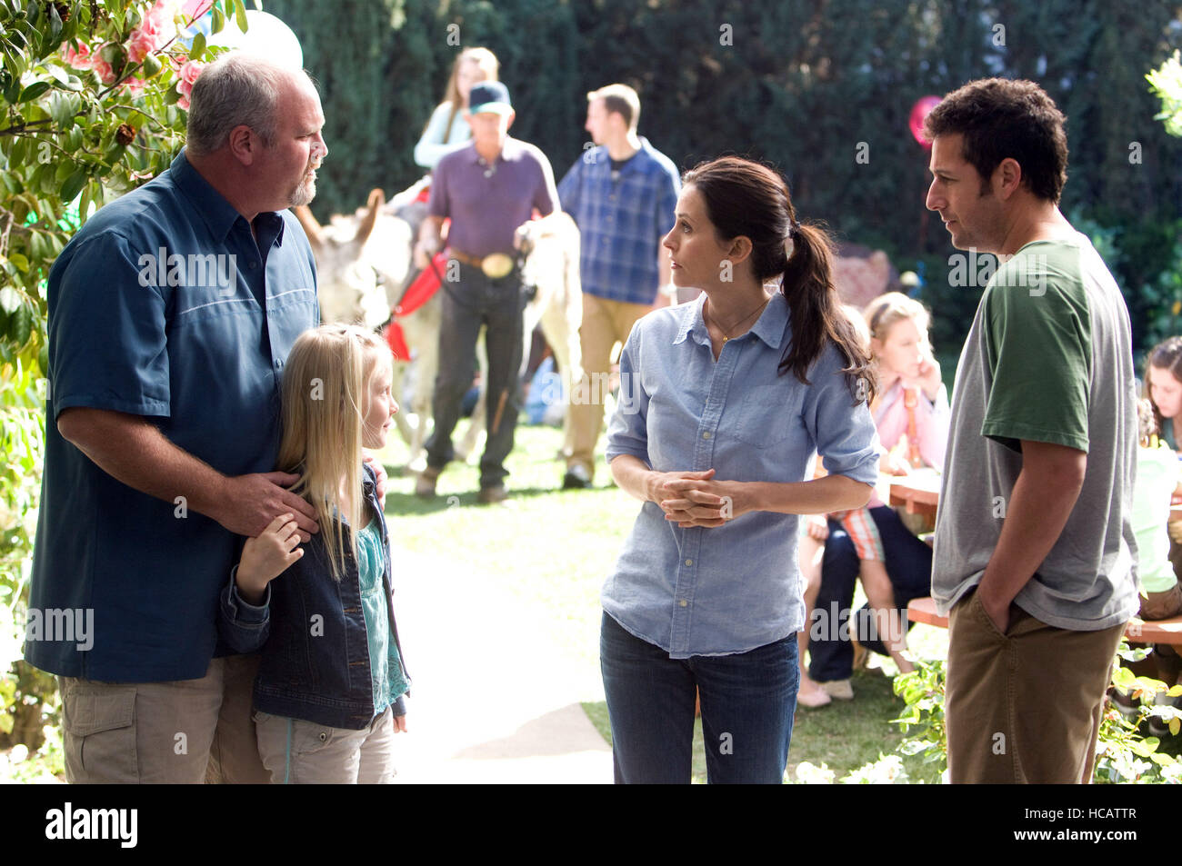 BEDTIME STORIES, Kevin Grady (left), Courtney Cox (second from right ...