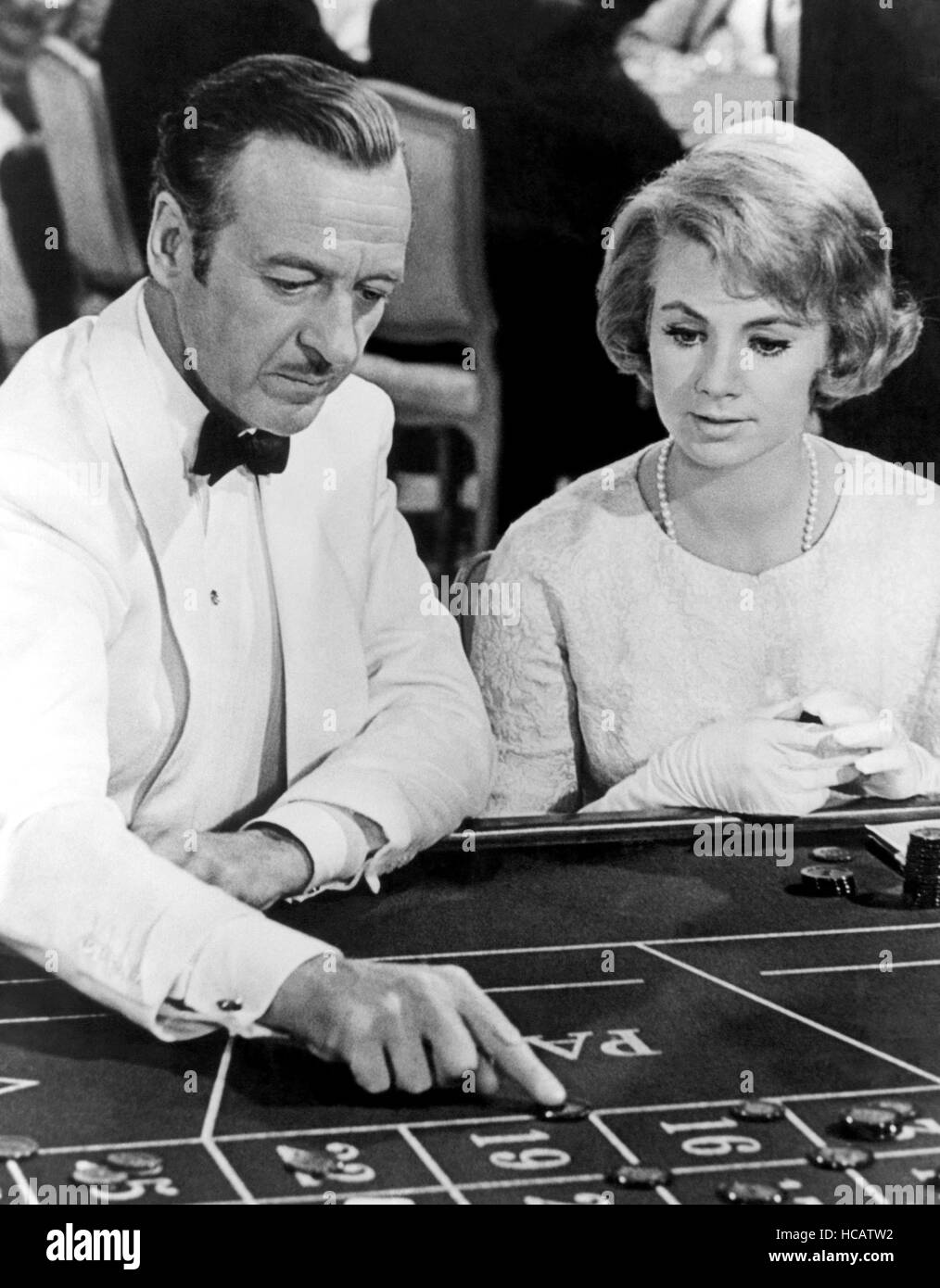 BEDTIME STORY, from left: David Niven, Shirley Jones, 1964 Stock Photo ...