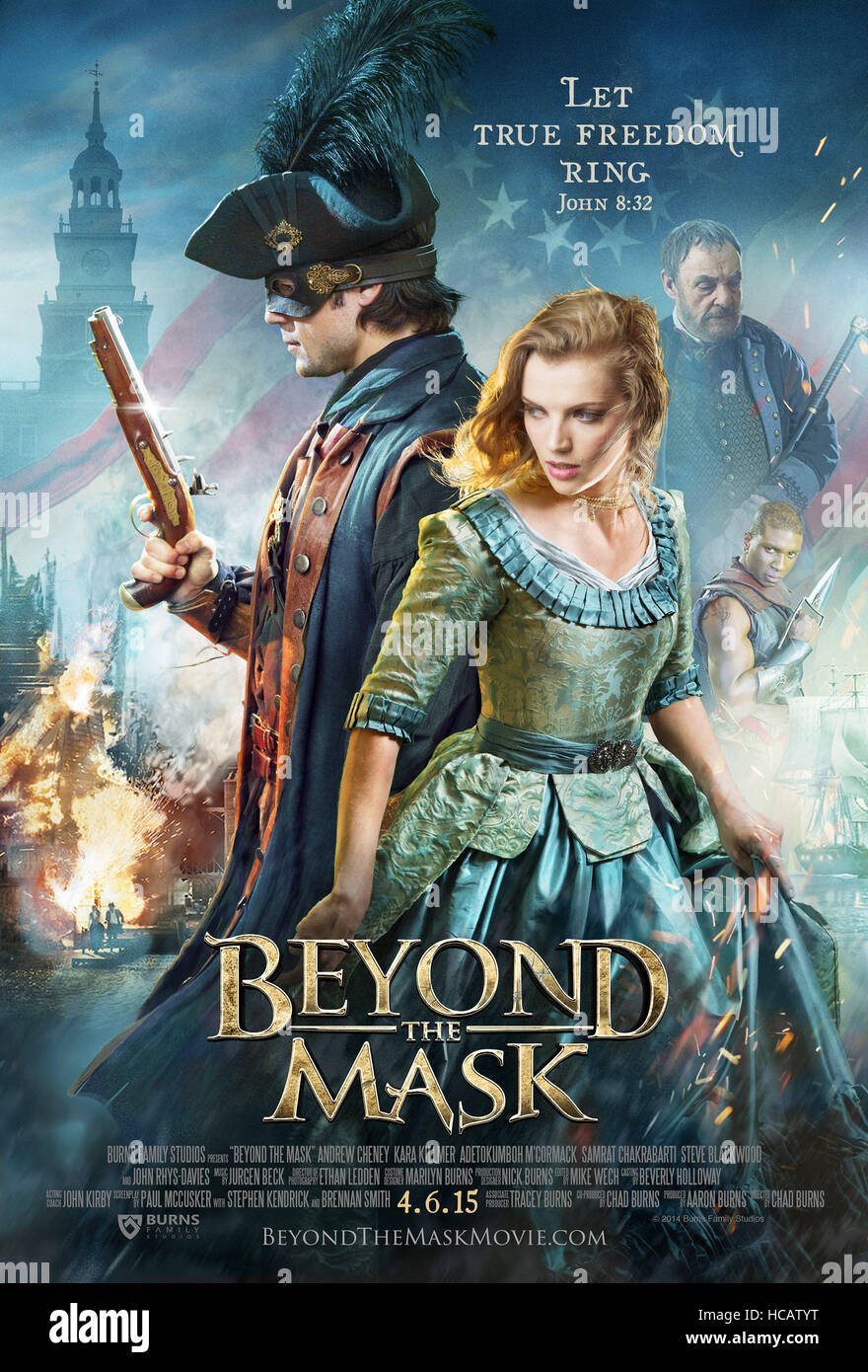 BEYOND THE MASK, poster, Andrew Cheney, Kara Killmer, John Rhys-Davies ...