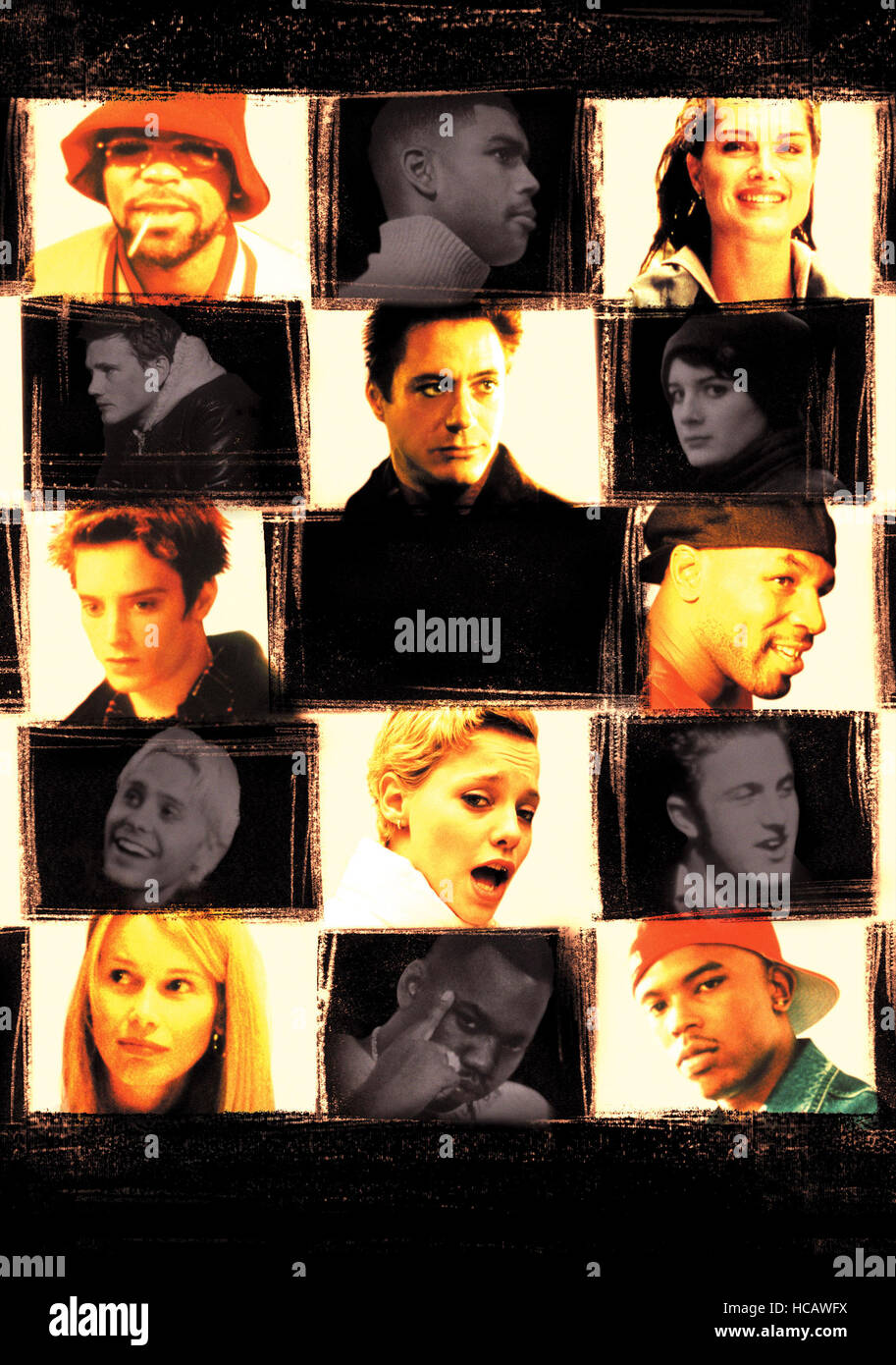 BLACK AND WHITE, Method Man (top left), Brooke Shields (top right ...