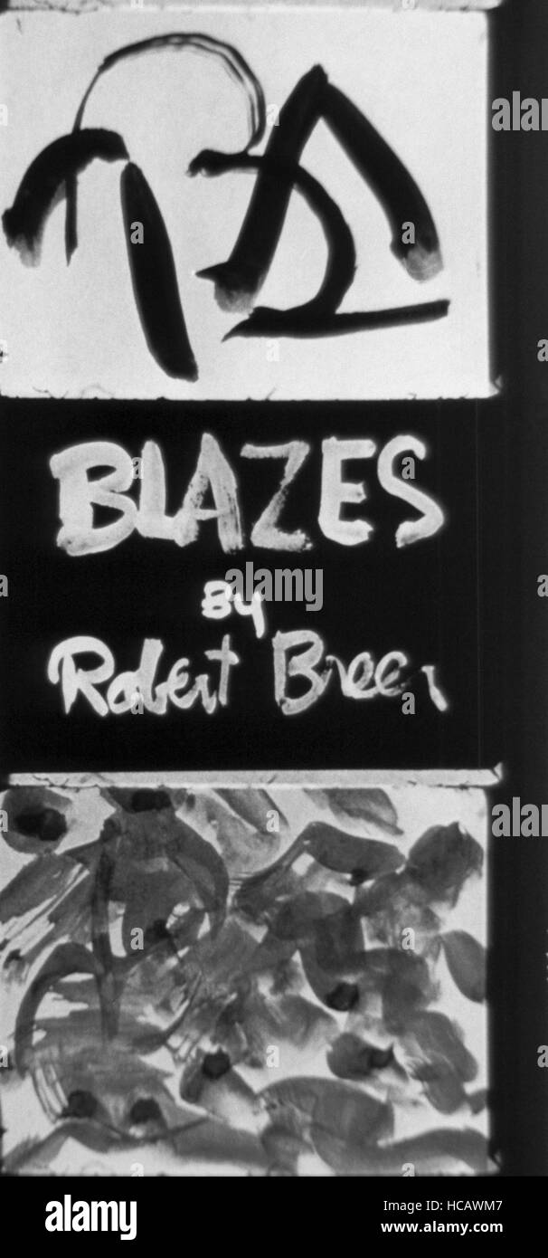 BLAZES, animated short directed by Robert Breer, 1961 Stock Photo - Alamy